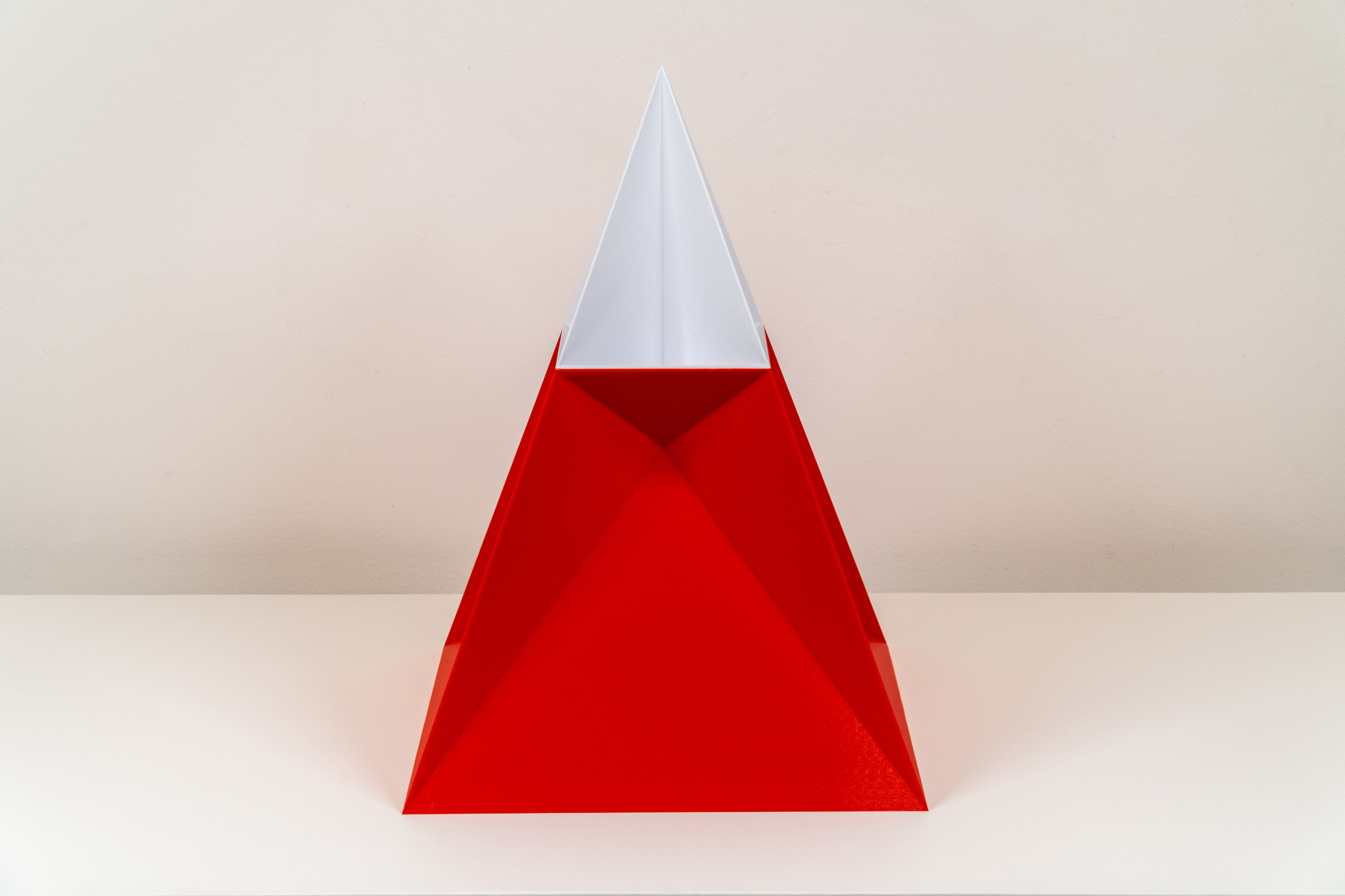 Josh Hughes - Nested Pyramid (Red and White) for Sale | Artspace