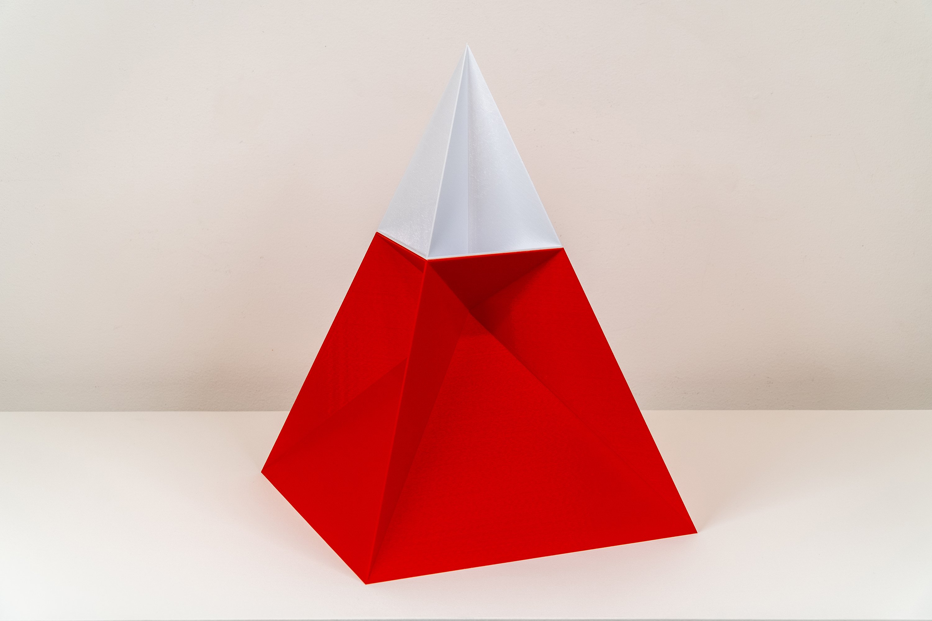 Josh Hughes - Nested Pyramid (Red and White) for Sale | Artspace